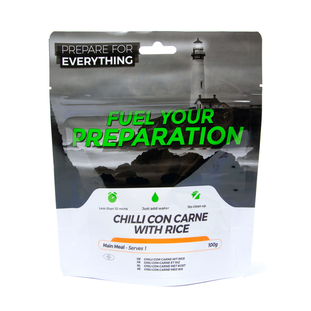 Fuel Your Preparation - Chilli Con Carne with Rice - Freeze Dried Ready ...